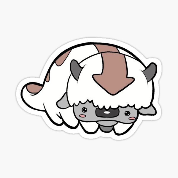 "Cute Appa (Avatar the Last Airbender)" Sticker for Sale by ...