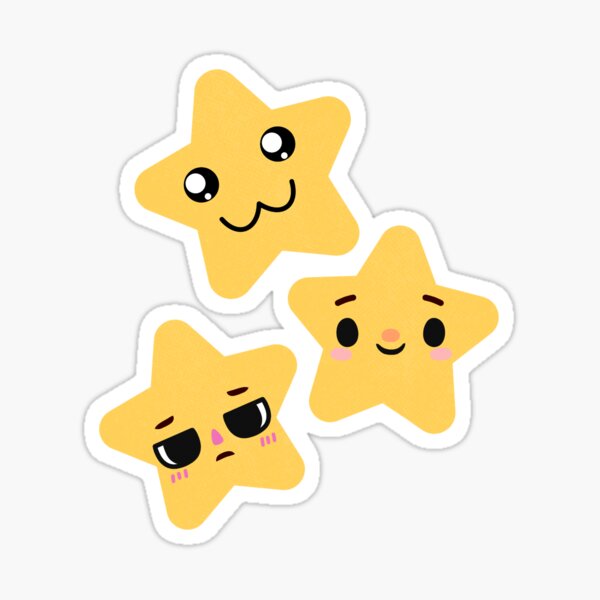 "Cute stars" Sticker for Sale by Yolunay | Redbubble