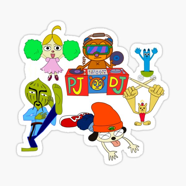 "Parappa and friends" Sticker for Sale by PlanetGab | Redbubble
