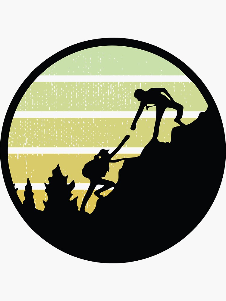 "Keep Climbing With this Cool Mountain Climbing" Sticker for Sale by ...