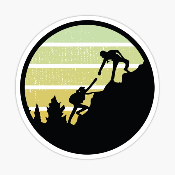 "Keep Climbing With this Cool Mountain Climbing" Sticker for Sale by ...