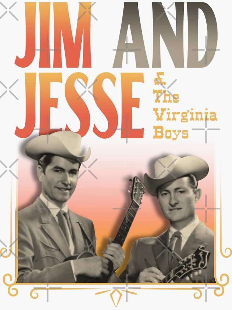 "Jim and Jesse" Sticker for Sale by timshawlstudio | Redbubble