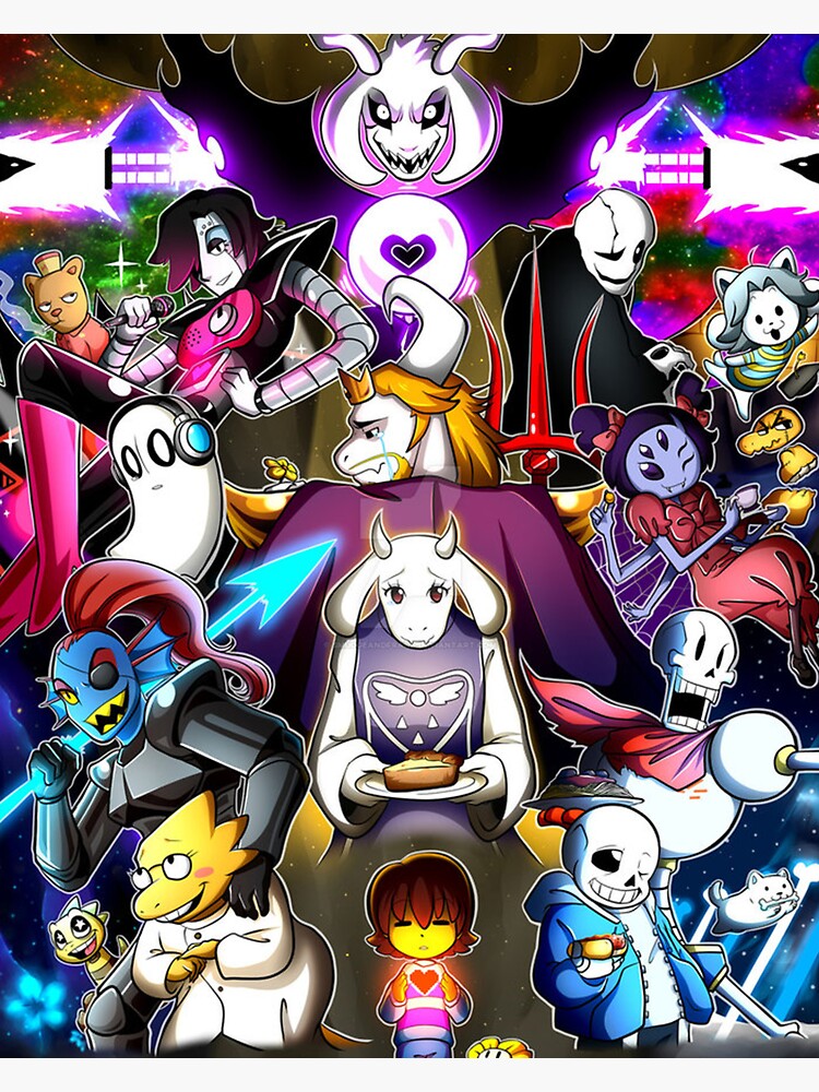 "Undertale Group Poster 2" Sticker for Sale by Legitmanis | Redbubble