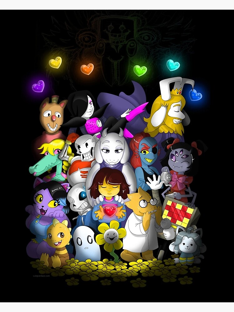 "Undertale Group Poster" Poster for Sale by Legitmanis | Redbubble