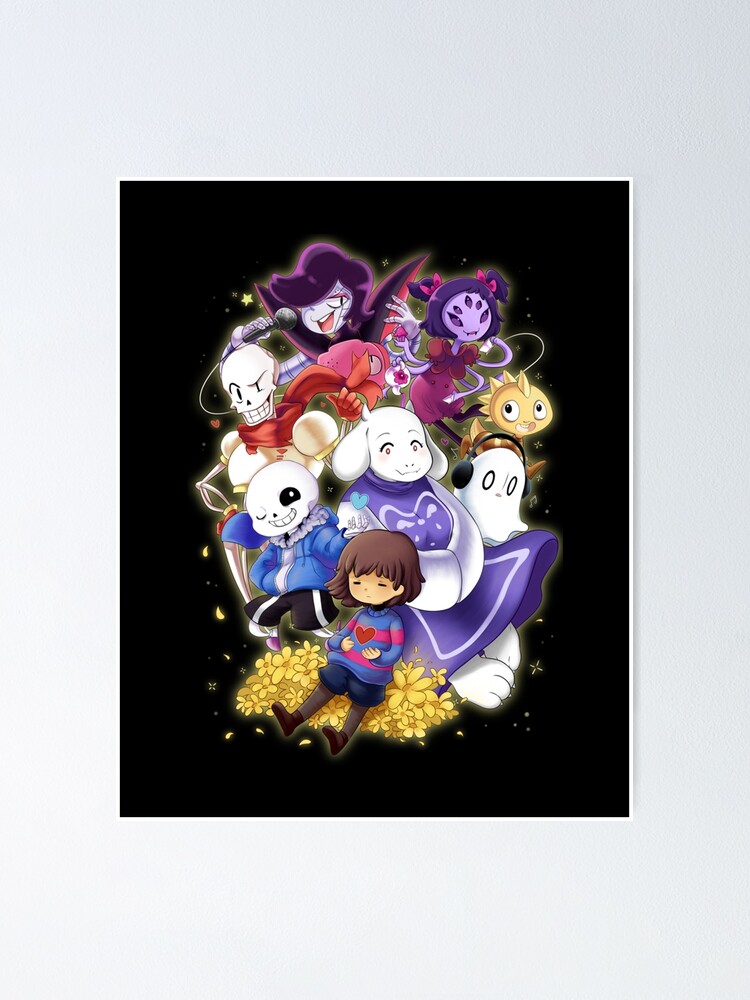 "undertale poster" Poster for Sale by Legitmanis | Redbubble