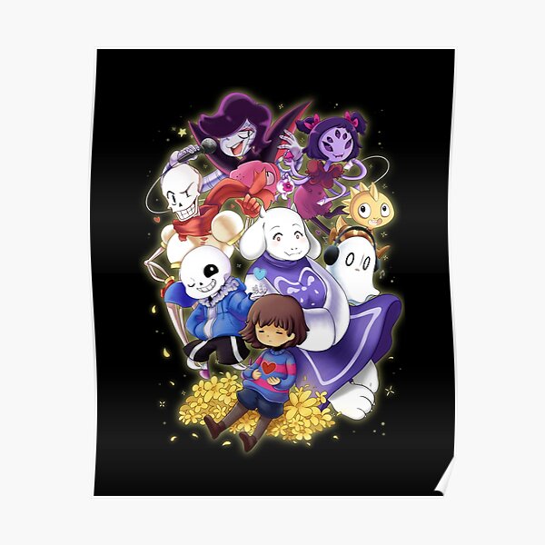 "undertale poster" Poster for Sale by Legitmanis | Redbubble