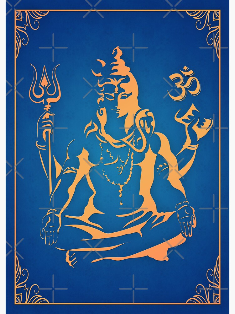 "Lord Shiva Hindu God" Sticker for Sale by BrianSmith84 | Redbubble