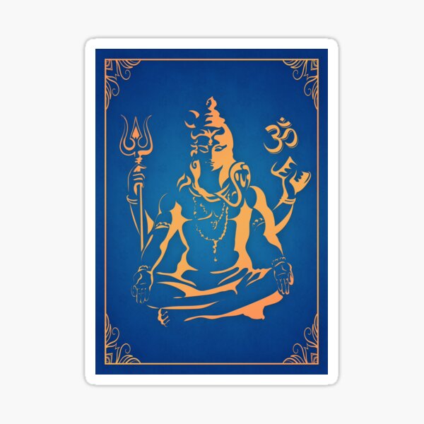 "Lord Shiva Hindu God" Sticker for Sale by BrianSmith84 | Redbubble