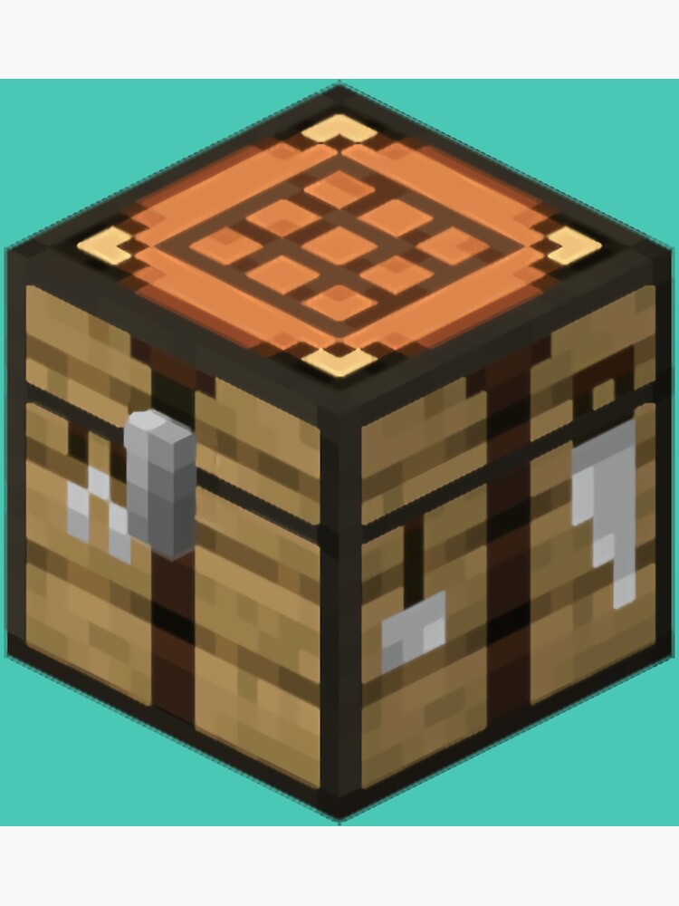 "Minecraft Crafting Chest Cursed Meme" Poster for Sale by BernieGrant ...