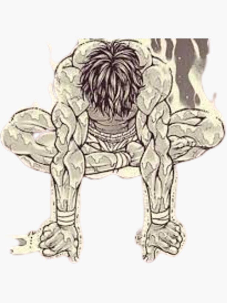 "Baki Hanma The Grappler - Baki Hanma Pose" Sticker for Sale by merch ...