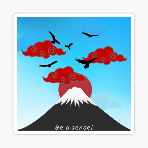 "sensei mount fuji" Sticker for Sale by Jen972 | Redbubble