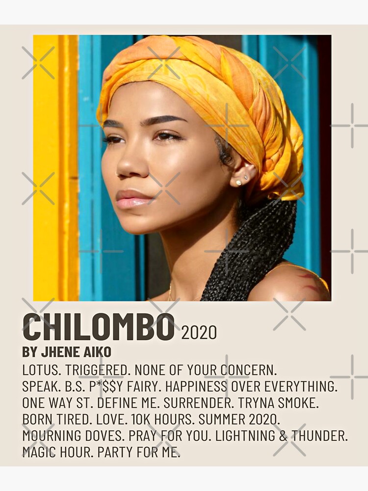 "HQ color Jhene aiko chilombo" Sticker for Sale by suny-shop | Redbubble