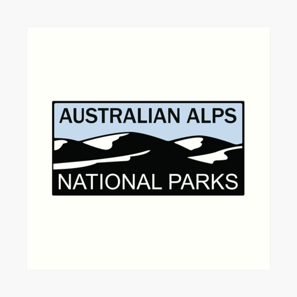 "Australian Alps National Parks Logo" Art Print for Sale by WhimzyArts ...