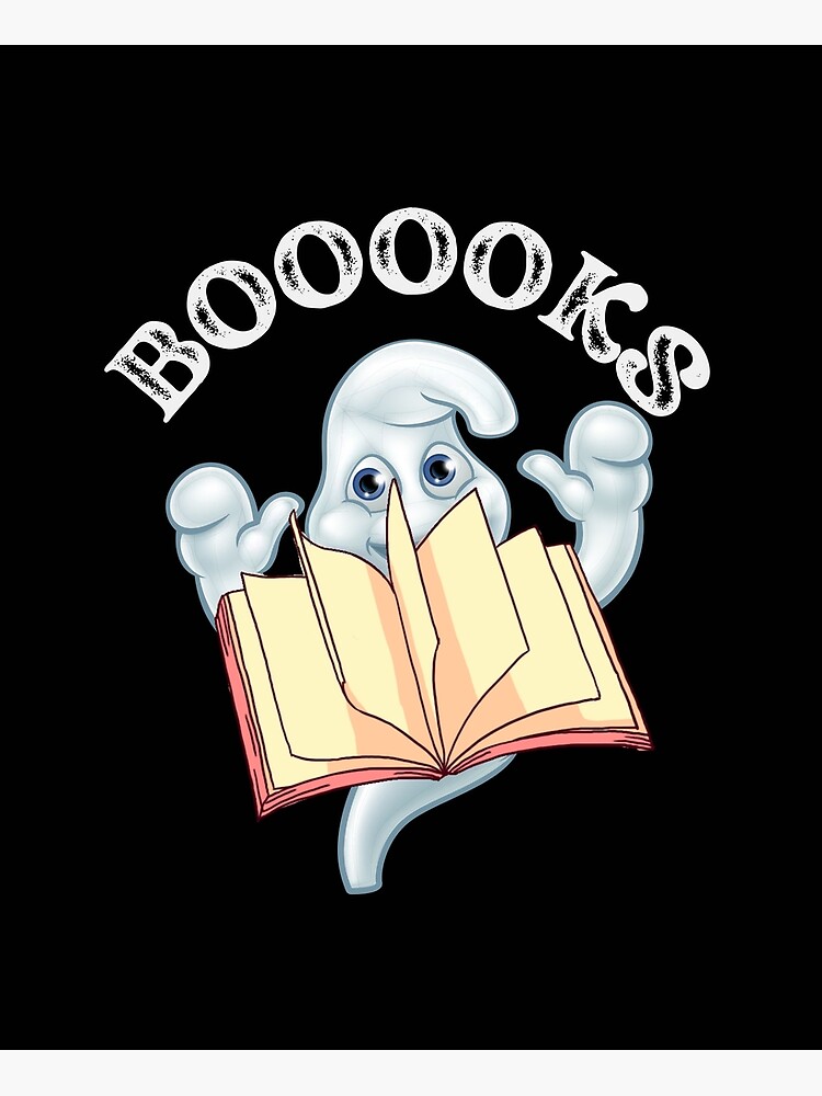 "Cute Ghost Book Reading Teacher School Funny Halloween 2022 " Poster ...