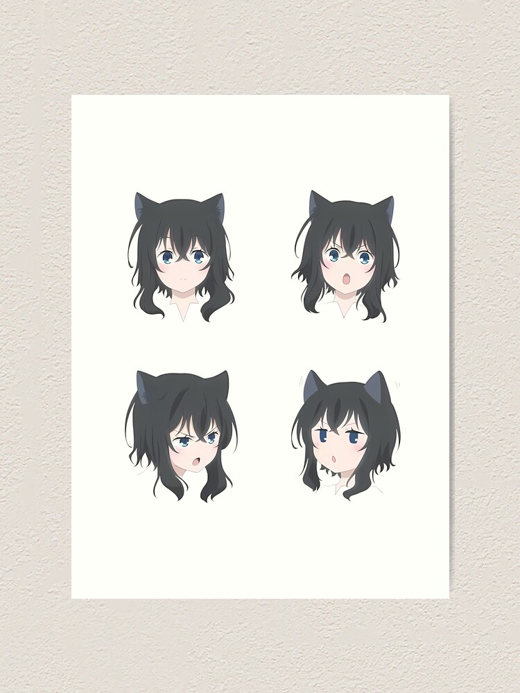 "Fran Sticker Pack, Funny Cute Face, Reincarnated as a Sword" Art Print ...