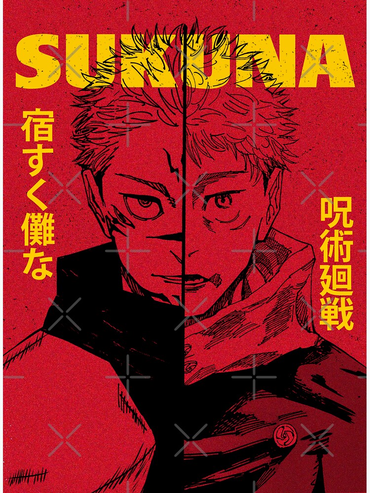 "Sukuna jjk poster" Sticker for Sale by ButterflyBoiUgh | Redbubble