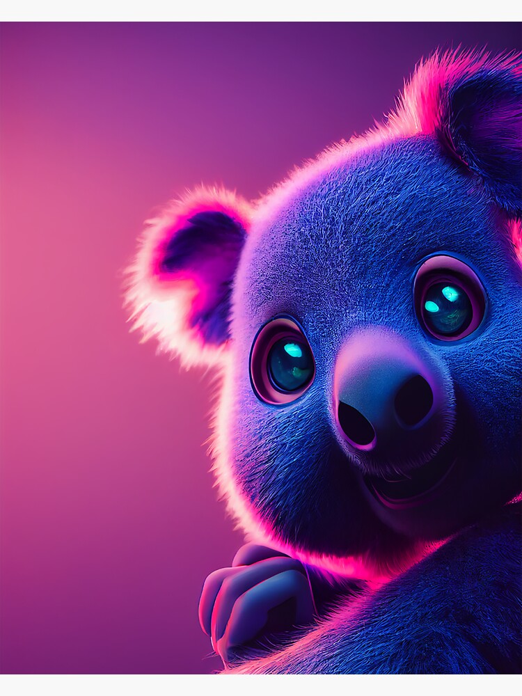 "Pink Koala" Sticker for Sale by Crea-Artopia | Redbubble