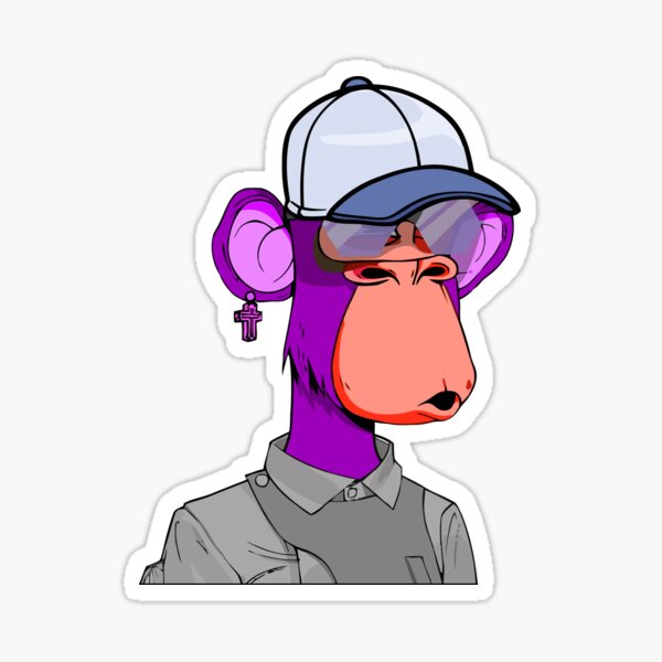 "Monkey" Sticker for Sale by jyotika3737 | Redbubble