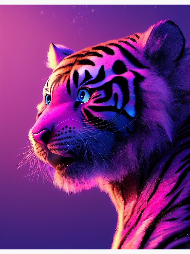 "Pink Tiger" Poster for Sale by Crea-Artopia | Redbubble