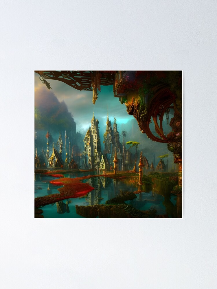 "Fairy city" Poster for Sale by lupescu81 | Redbubble
