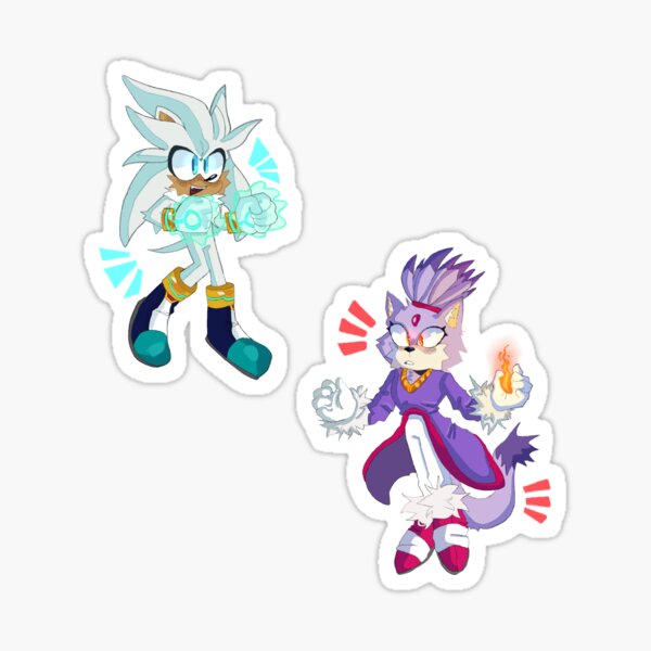"Silver and Blaze!" Sticker for Sale by Moss07 | Redbubble