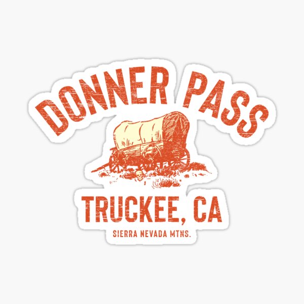 "Donner Pass" Sticker for Sale by timshawlstudio | Redbubble