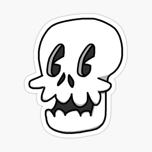 "Vintage Cartoon Skull" Sticker for Sale by JSGB | Redbubble