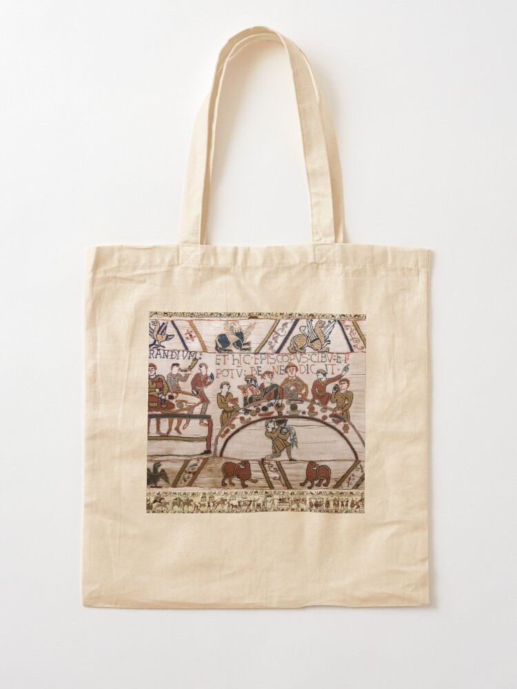 " THE BAYEUX TAPESTRY Bishop Odo Blesses the Banquet Duke Guglielmo and ...