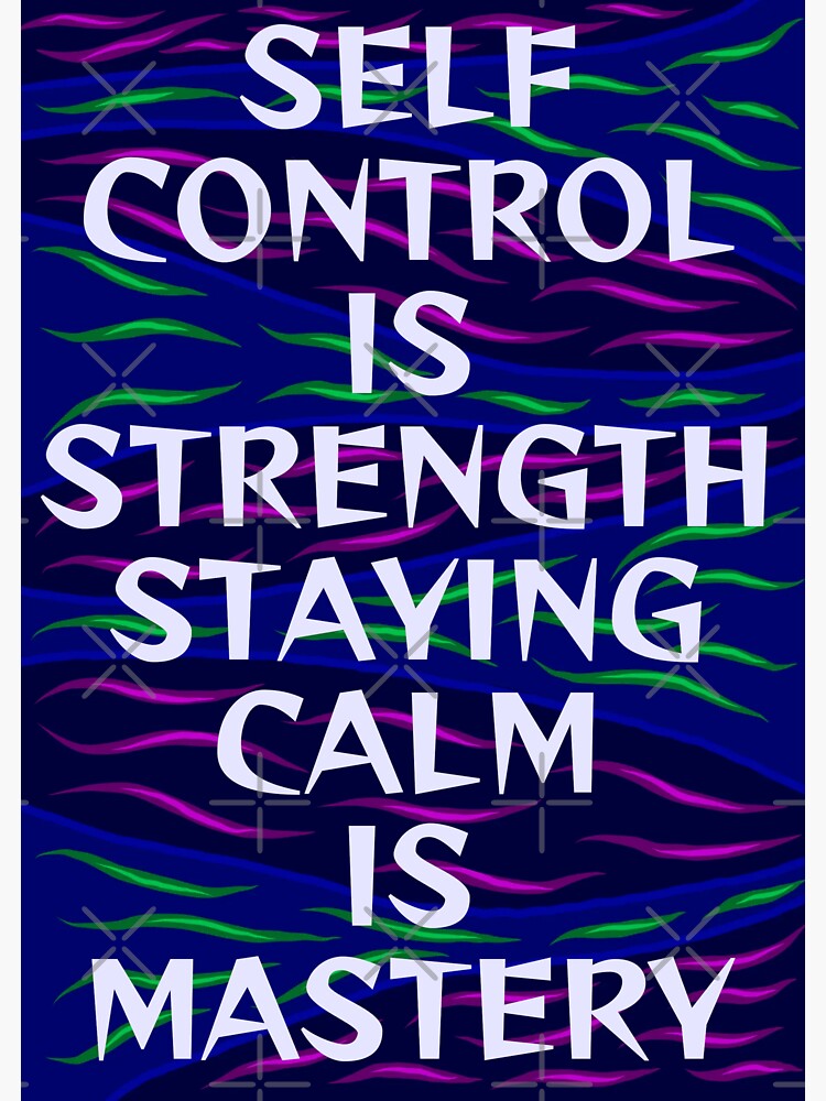 "Radical Feminist Humanist Quote - Self Control Is Strength Staying ...