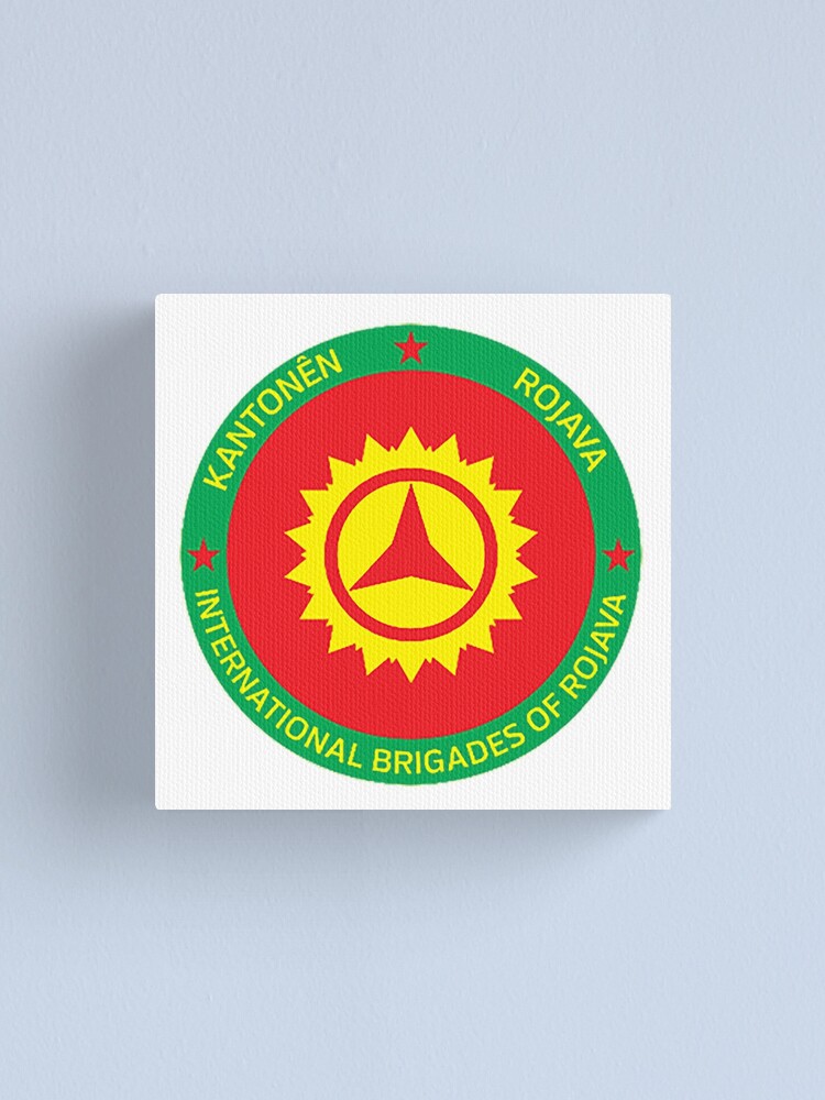 "International Brigades of Rojava" Canvas Print by Wombatworks | Redbubble