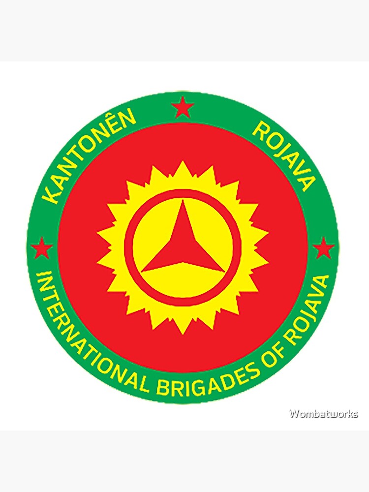 "International Brigades of Rojava" Canvas Print by Wombatworks | Redbubble