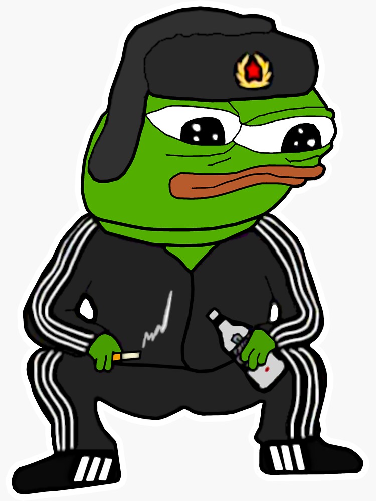 "Rare Pepe Slav Squat" Sticker for Sale by ApusFrenStore | Redbubble