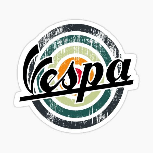 "classic Vespa Sticker" Sticker for Sale by musetStore | Redbubble