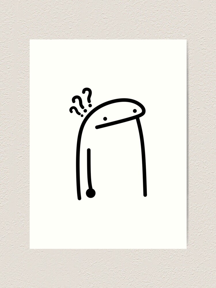 "Flork confused meme stickers " Art Print for Sale by ChStockOfficial ...