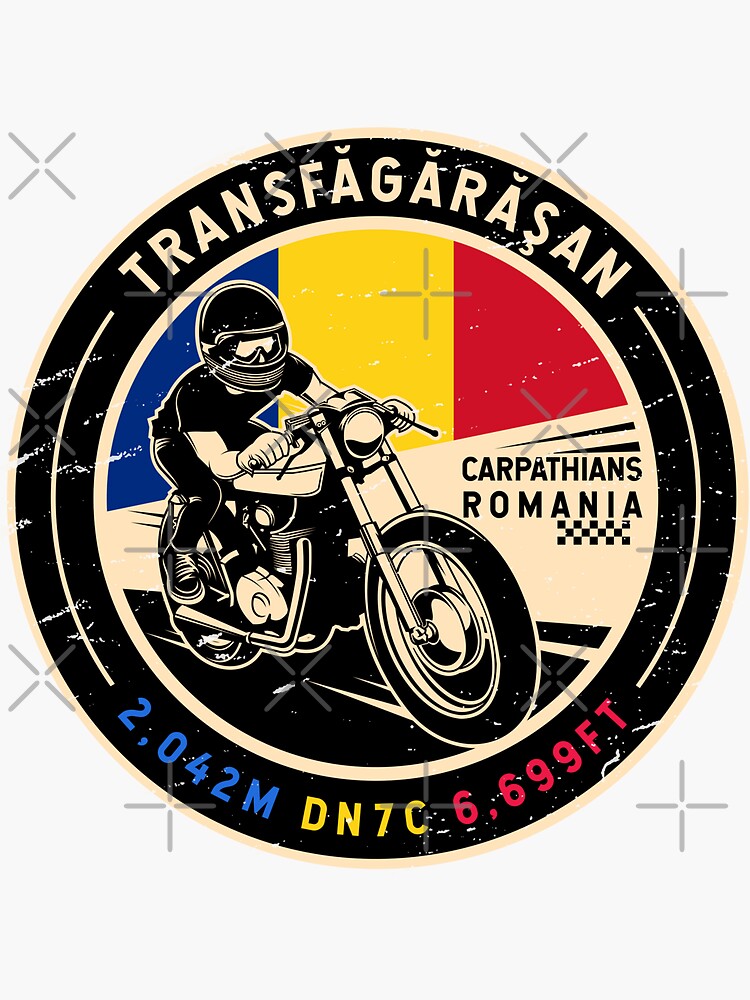 "Transfagarasan | Romania | Motorcycle" Sticker for Sale by ...