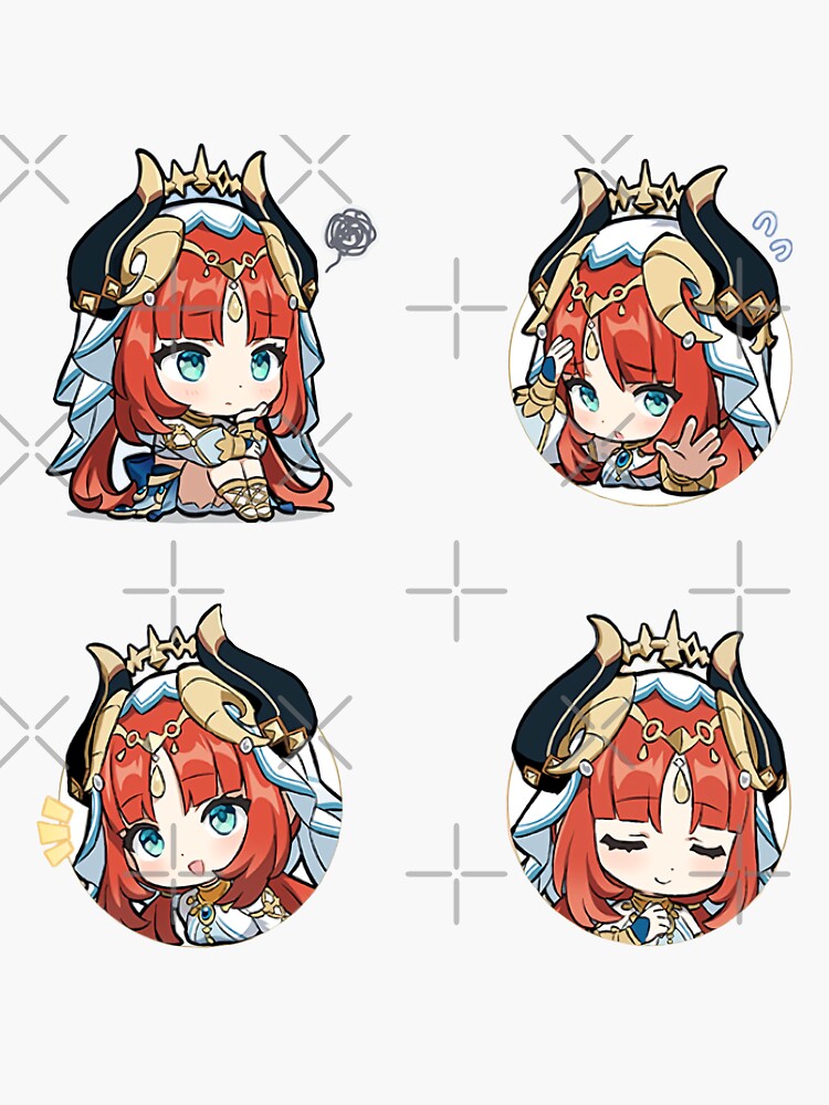 "Nilou Emote Pack" Sticker for Sale by kkkohi | Redbubble