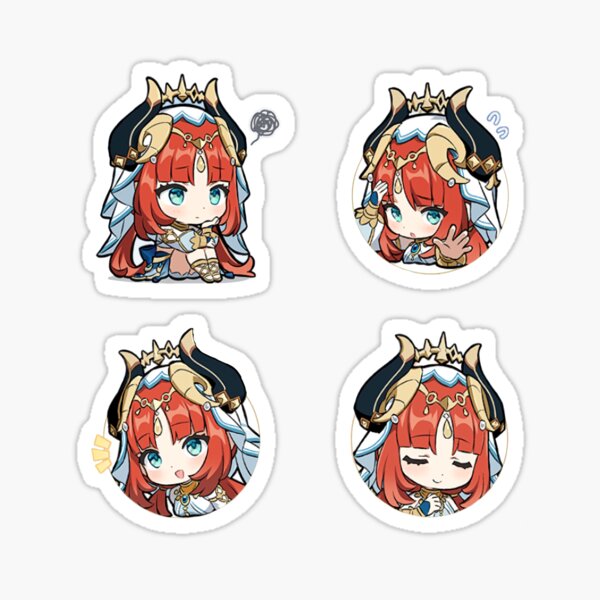 "Nilou Emote Pack" Sticker for Sale by kkkohi | Redbubble