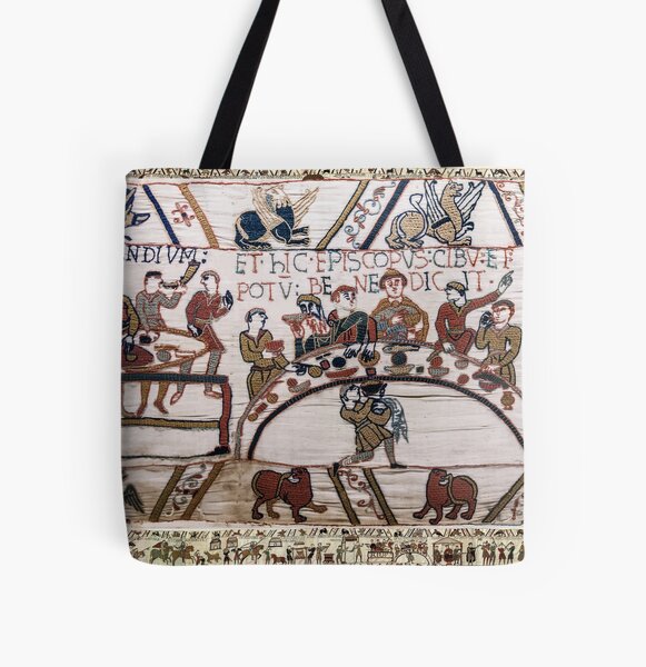 " THE BAYEUX TAPESTRY Bishop Odo Blesses the Banquet Duke Guglielmo and ...