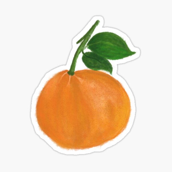 "Tangerine Fruit - Icon" Sticker for Sale by jee532 | Redbubble