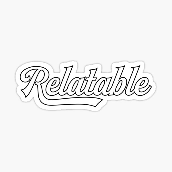 "Brent Rivera Relatable Style text" Sticker for Sale by MasterCoShop ...