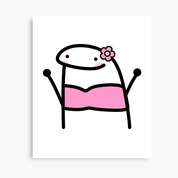 "Happy Flork celebrate meme stickers " Canvas Print for Sale by ...