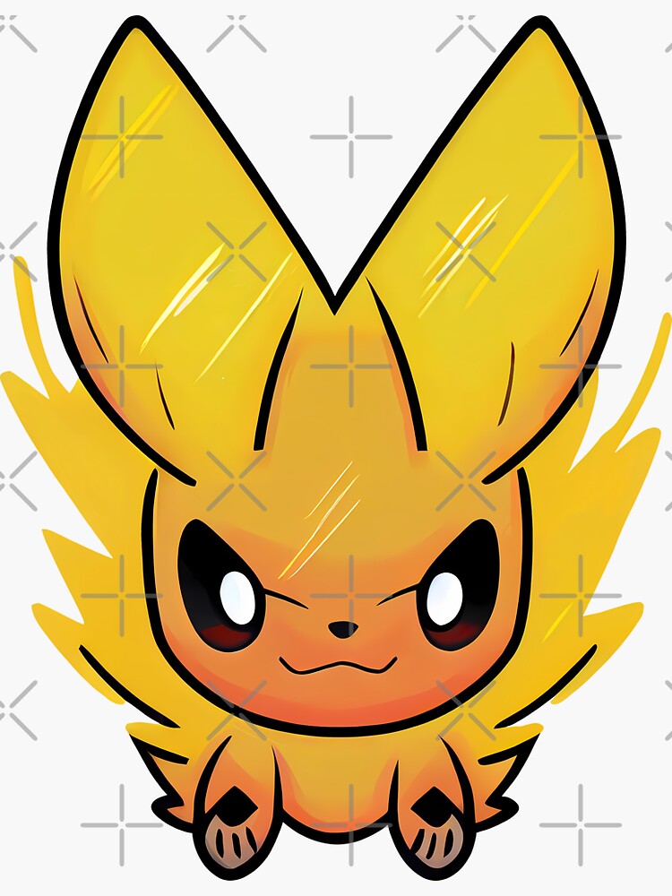 "Cute Bunny Electric Creature" Sticker for Sale by Whitlockian | Redbubble