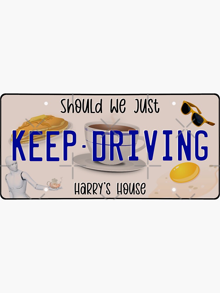 "Harry Styles 'Keep Driving' Harry's House " Sticker for Sale by ...