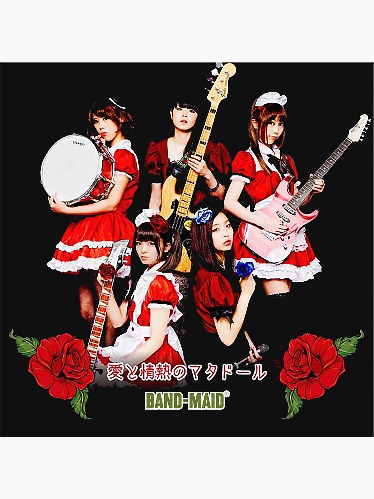 " band maid logo " Sticker for Sale by Hoodahce | Redbubble