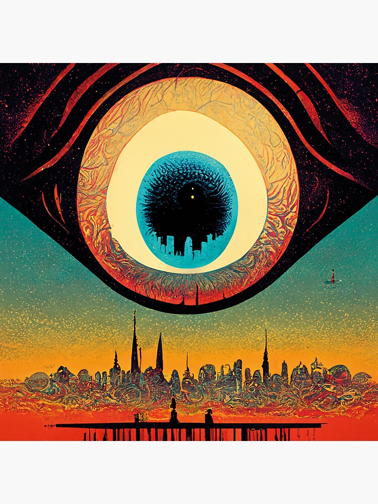 "Always watching" Sticker for Sale by OverDon-Prints | Redbubble