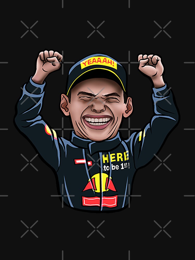 "Max Verstappen Cartoon" T-shirt for Sale by martien53 | Redbubble | f1 ...