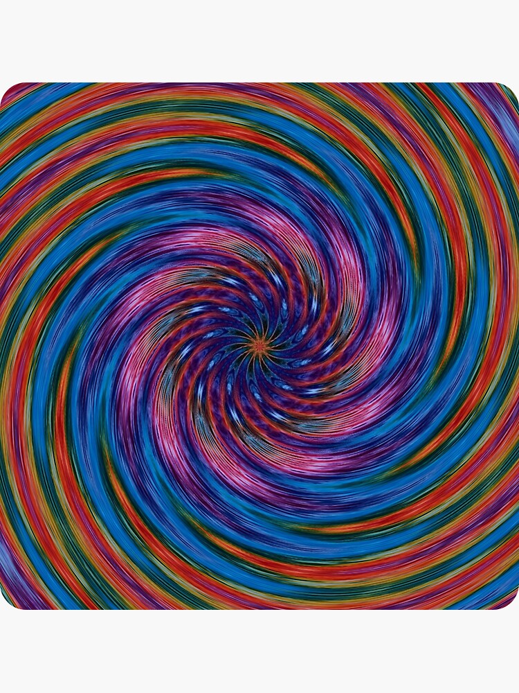 "Psychedelic Vortex" Sticker for Sale by SpotterArt | Redbubble