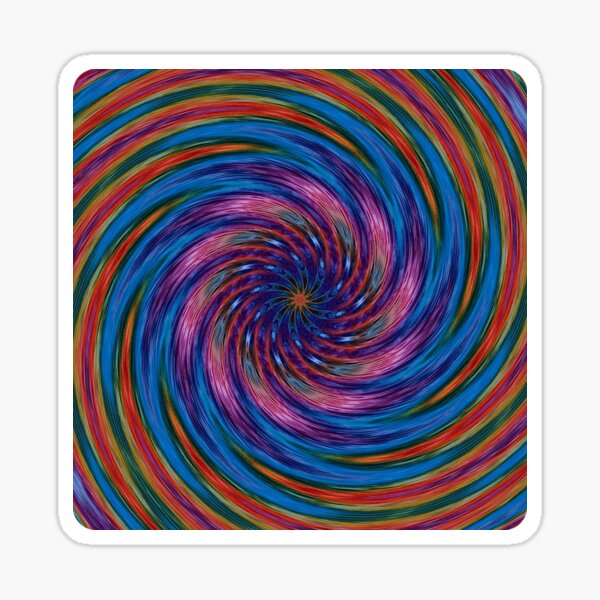 "Psychedelic Vortex" Sticker for Sale by SpotterArt | Redbubble