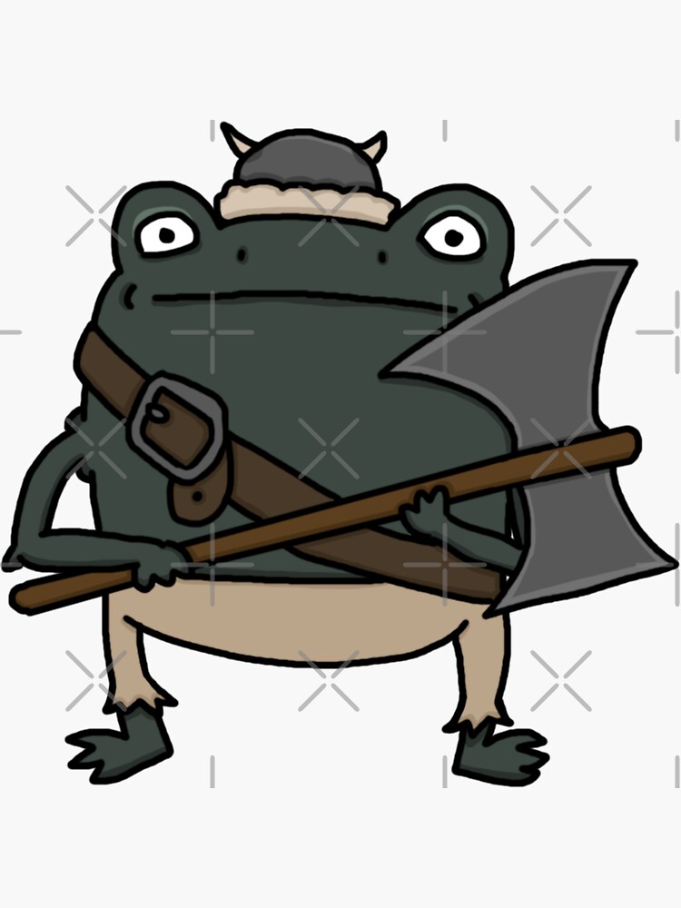 "Frog Warrior" Sticker for Sale by JSGB | Redbubble