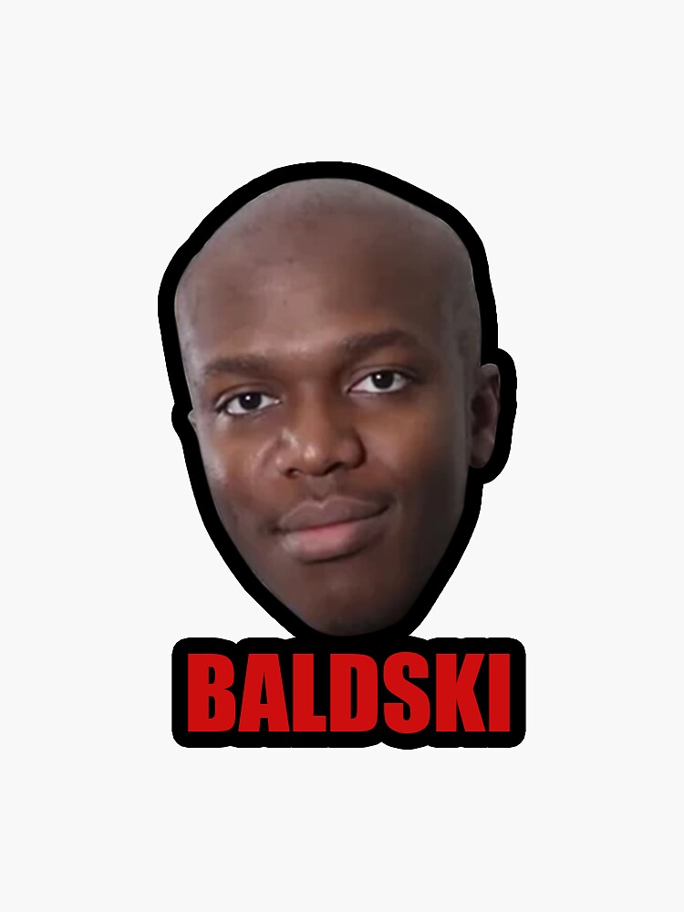 "BALDSKI" Sticker for Sale by TrenderDesigns | Redbubble
